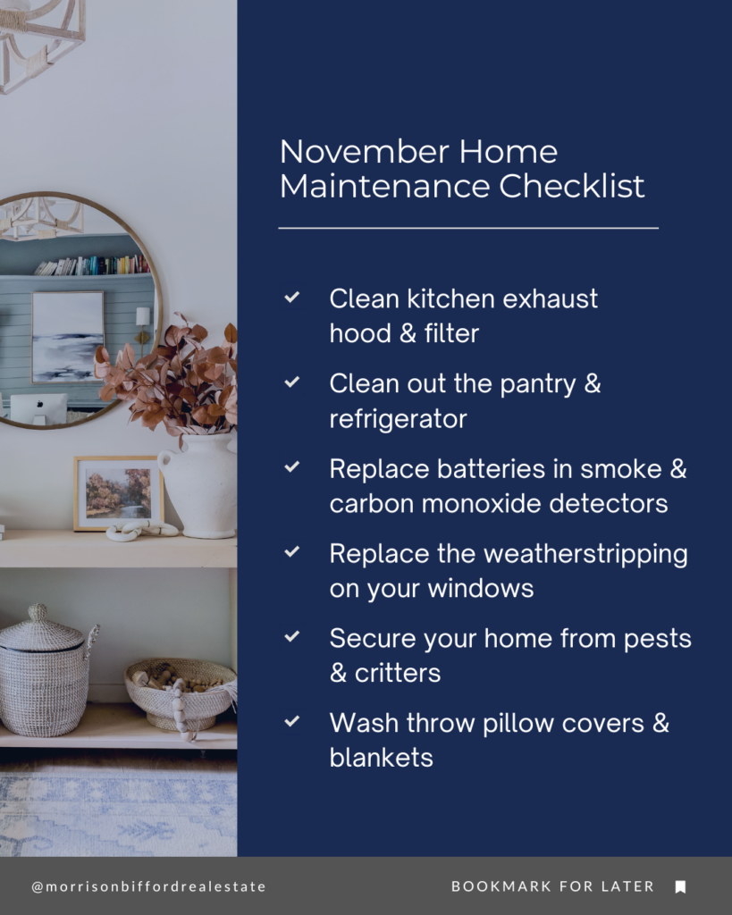 November Home Maintenance Checklist ⋆ Morrison Bifford Real Estate Group